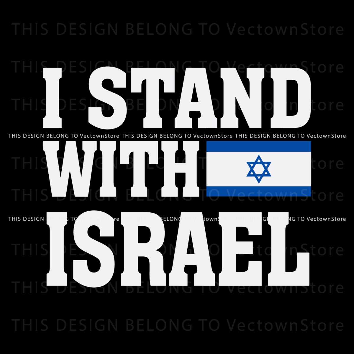 I Stand With Israel Support Israel Flag SVG Cutting Digital - Inspire ...
