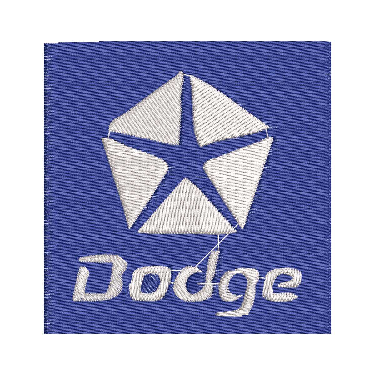 Dodge Blue Embroidery Car Brand Machine Embroidery | Inspire Uplift