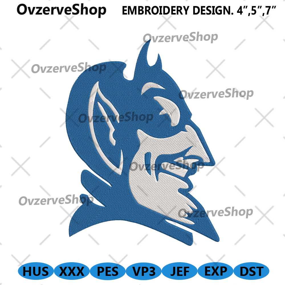 Duke Blue Devils Logo Embroidery Design, Duke Blue Devils Sy | Inspire ...