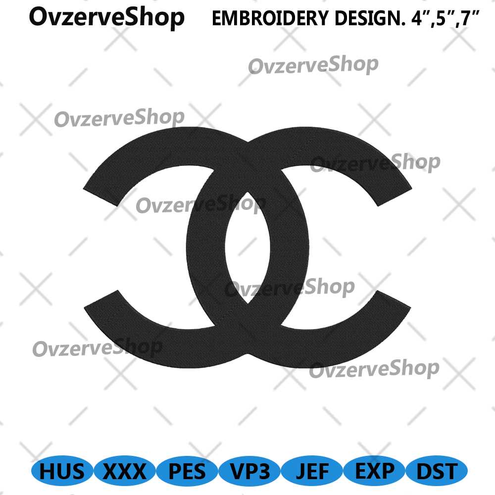 Chanel Fashion Logo Embroidery Design Download | Inspire Uplift