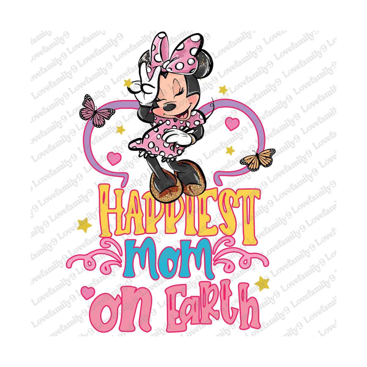 Happiest Mom On Earth Png, Mothers Day Png, Mouse and Friend | Inspire Uplift