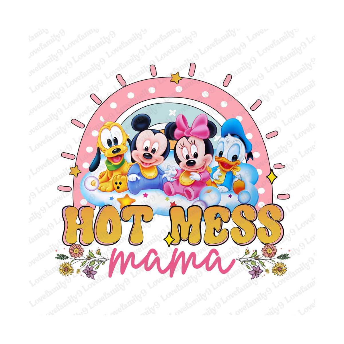 Hot Mess Mama Png, Mothers Day Png, Floral Mama Png, Mouse a | Inspire ...