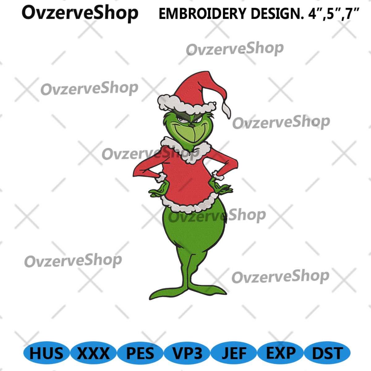 The Grinch Machine Embroidery Design, The Grinch Christmas M | Inspire ...