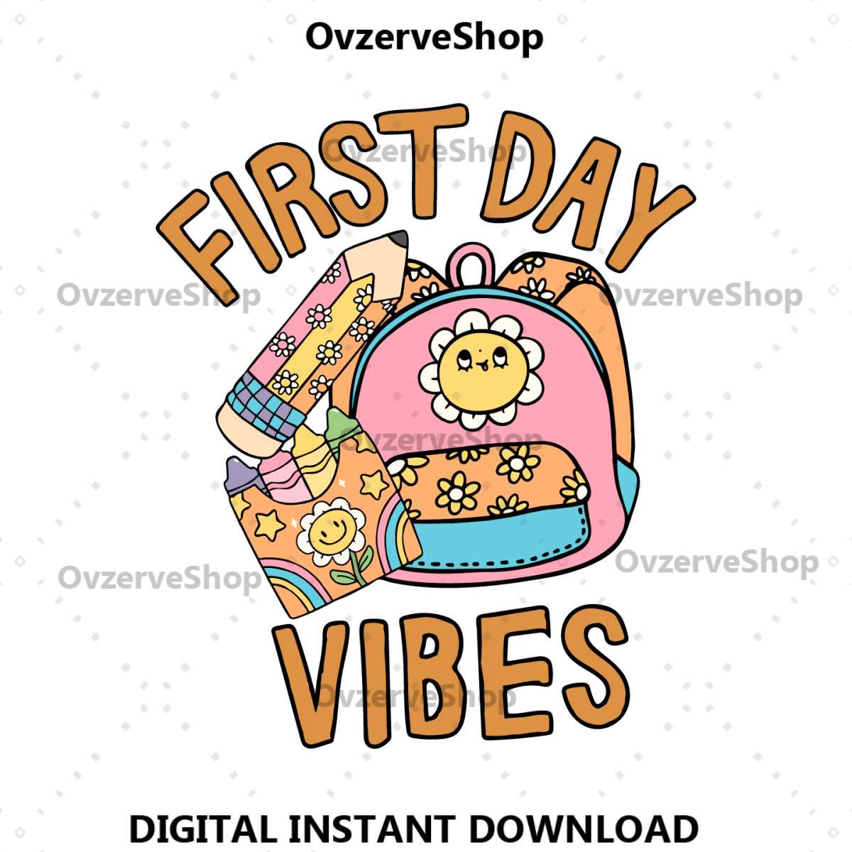 First Day Vibes Png Aesthetic Svg, DTF Svg, Toddler Youth Sv | Inspire ...