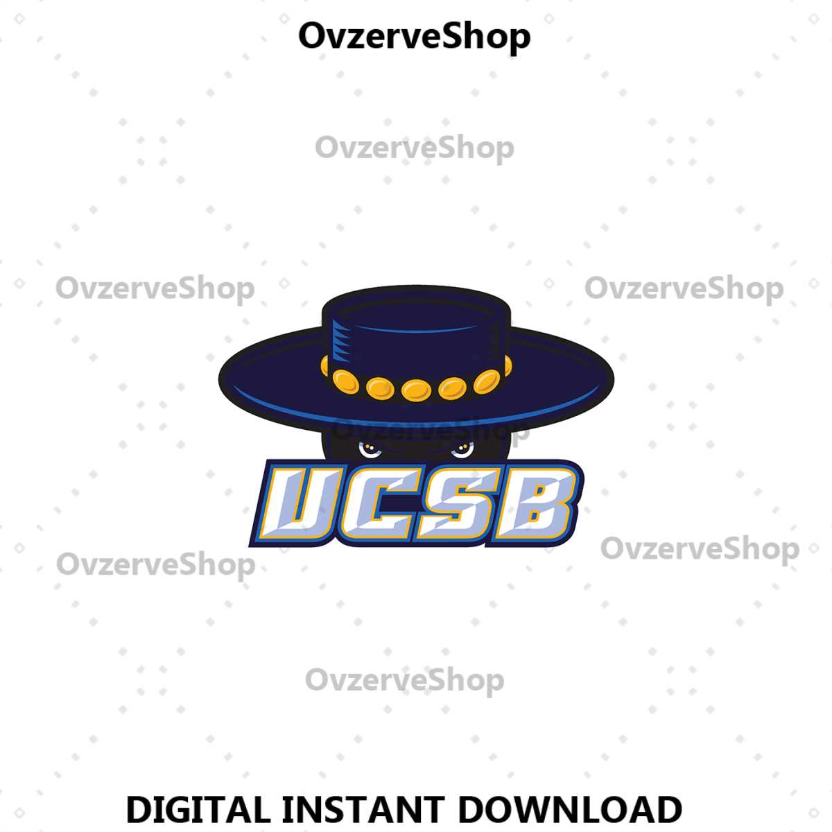 UC Santa Barbara Gauchos Svg, UCSB Logo Svg, NCAAM UC Santa | Inspire Uplift