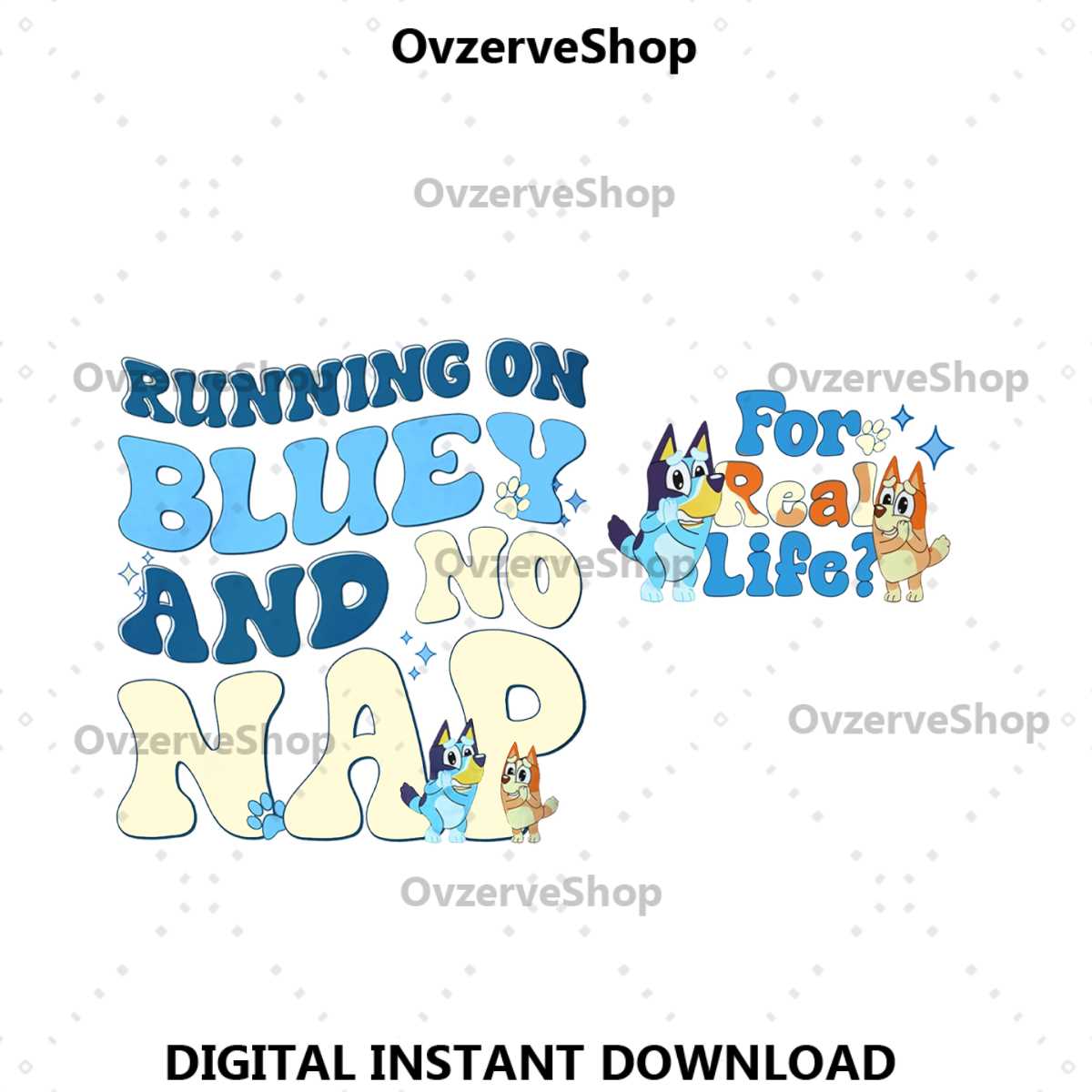 Running On Bluey and No Nap Png, Running on Bluey nIced Coff | Inspire ...