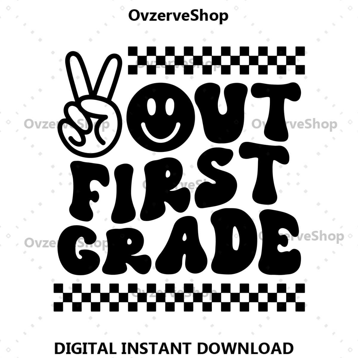 Peace Out First Grade SVG, Last Day of School Svg, End of Sc | Inspire ...