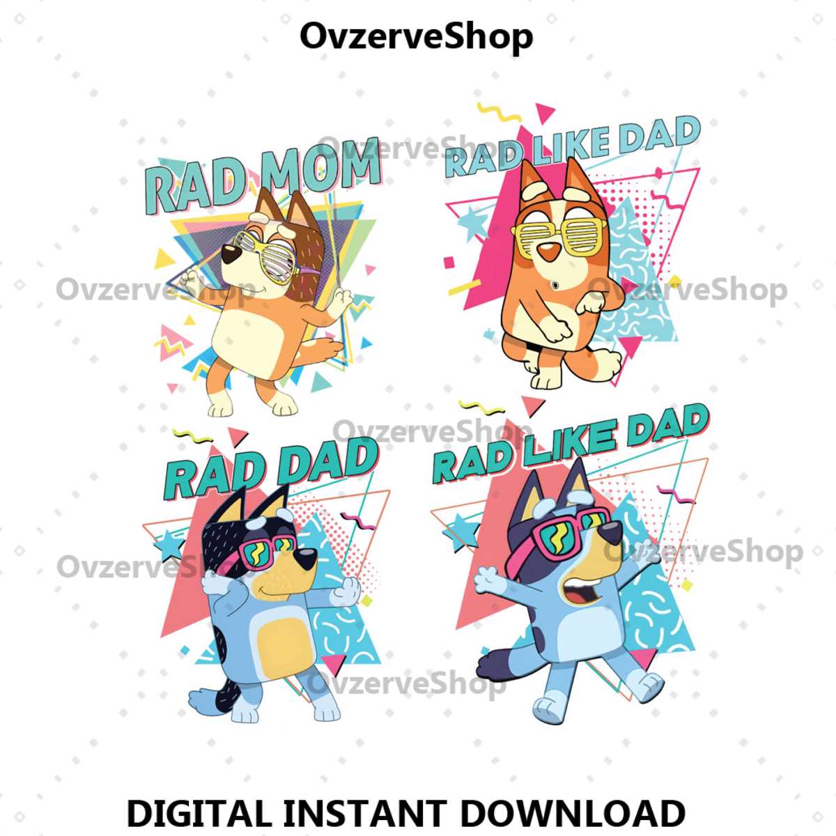 Bluey Rad Dad PNG, Rad Like Dad Png, Funny Bluey Png, Rad Li | Inspire ...
