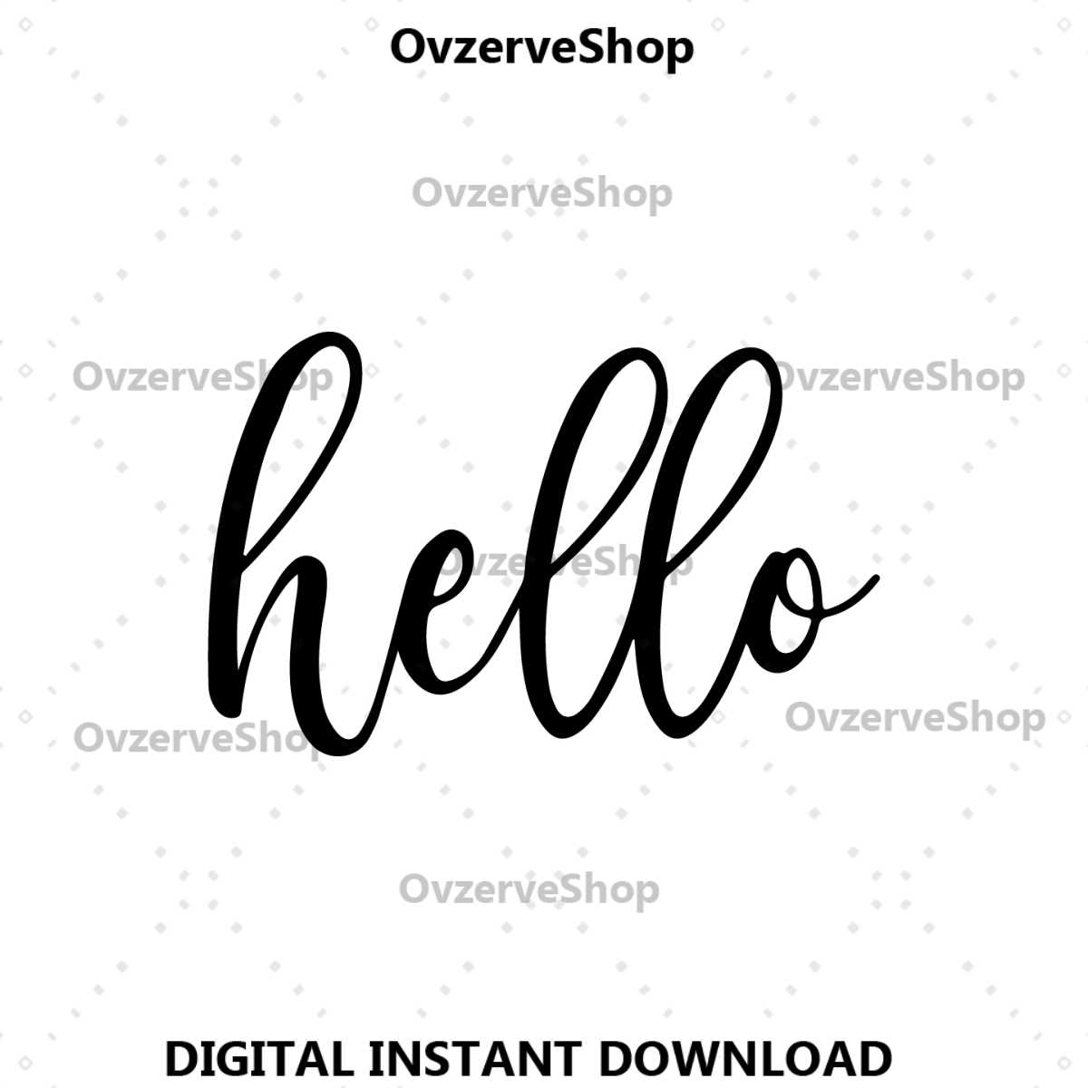 Hello SVG, Hello PNG, Hellow DXF , Hello Cut File, Hand Lett | Inspire ...
