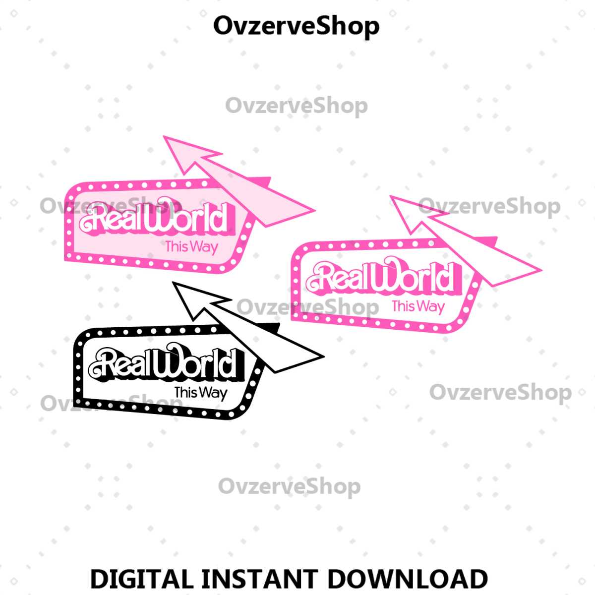 Real World This Way Barbi SVG, PNG clipart, Digital Download | Inspire ...