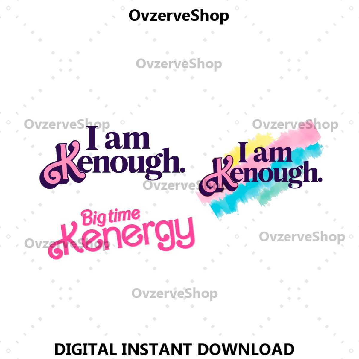 I am Kenough SVG, I am K enough PNG, I am Enough svg, I am e | Inspire ...