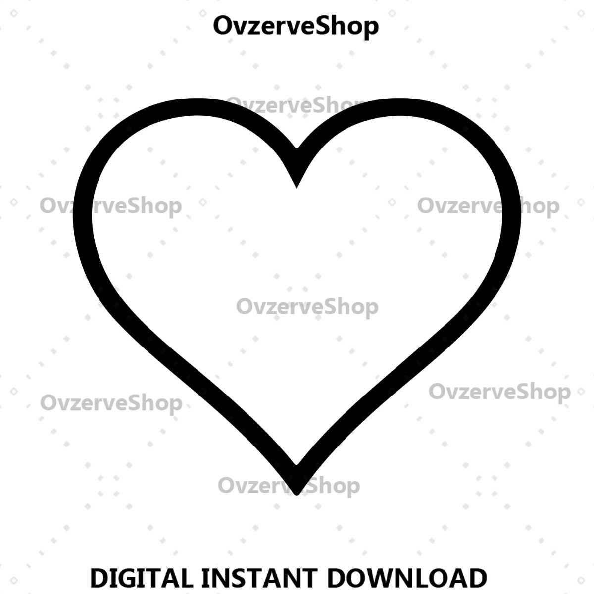 Heart SVG Simple Heart SVG Love SVG minimalist heart svg cri | Inspire ...