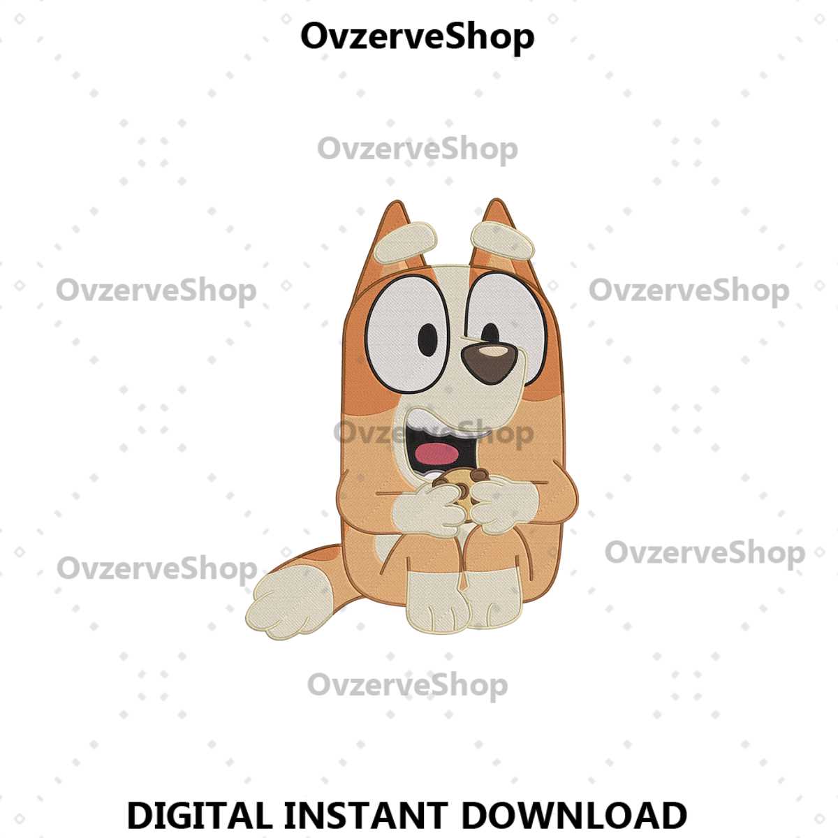 Bingo Heeler Embroidery Digital File, Bingo Bluey Cartoon Ma | Inspire ...