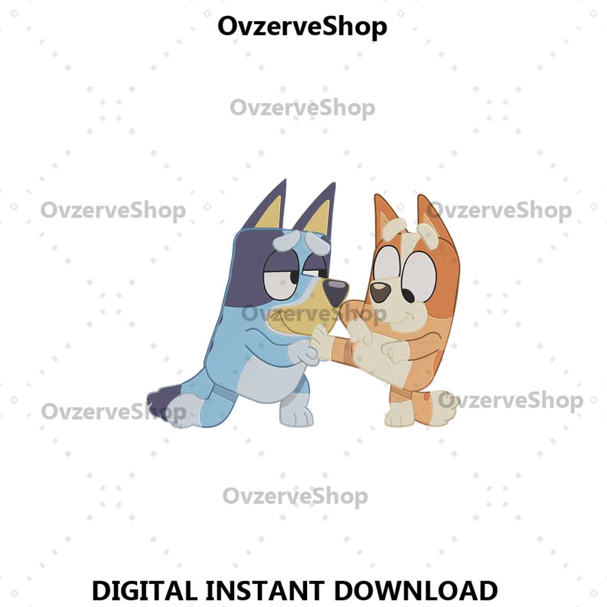 Bluey Bingo Embroidey Digital Download File, Bluey Machine E | Inspire ...