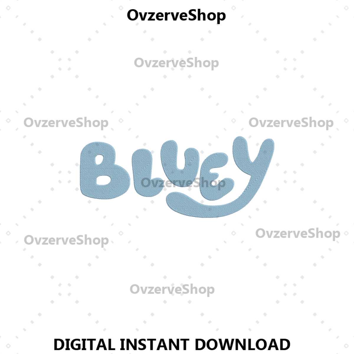 Bluey Wordmark Machine Embroidery File Instant, Bluey Logo C | Inspire ...