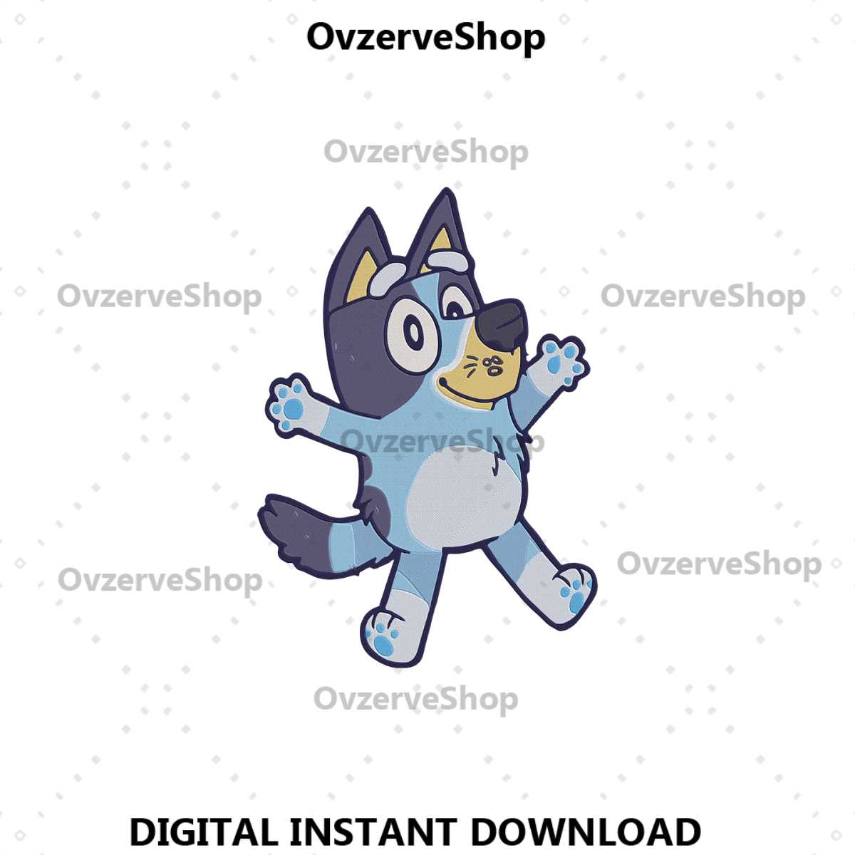 Bluey Character Machine Embroidery Design File, Bluey Cartoo | Inspire ...