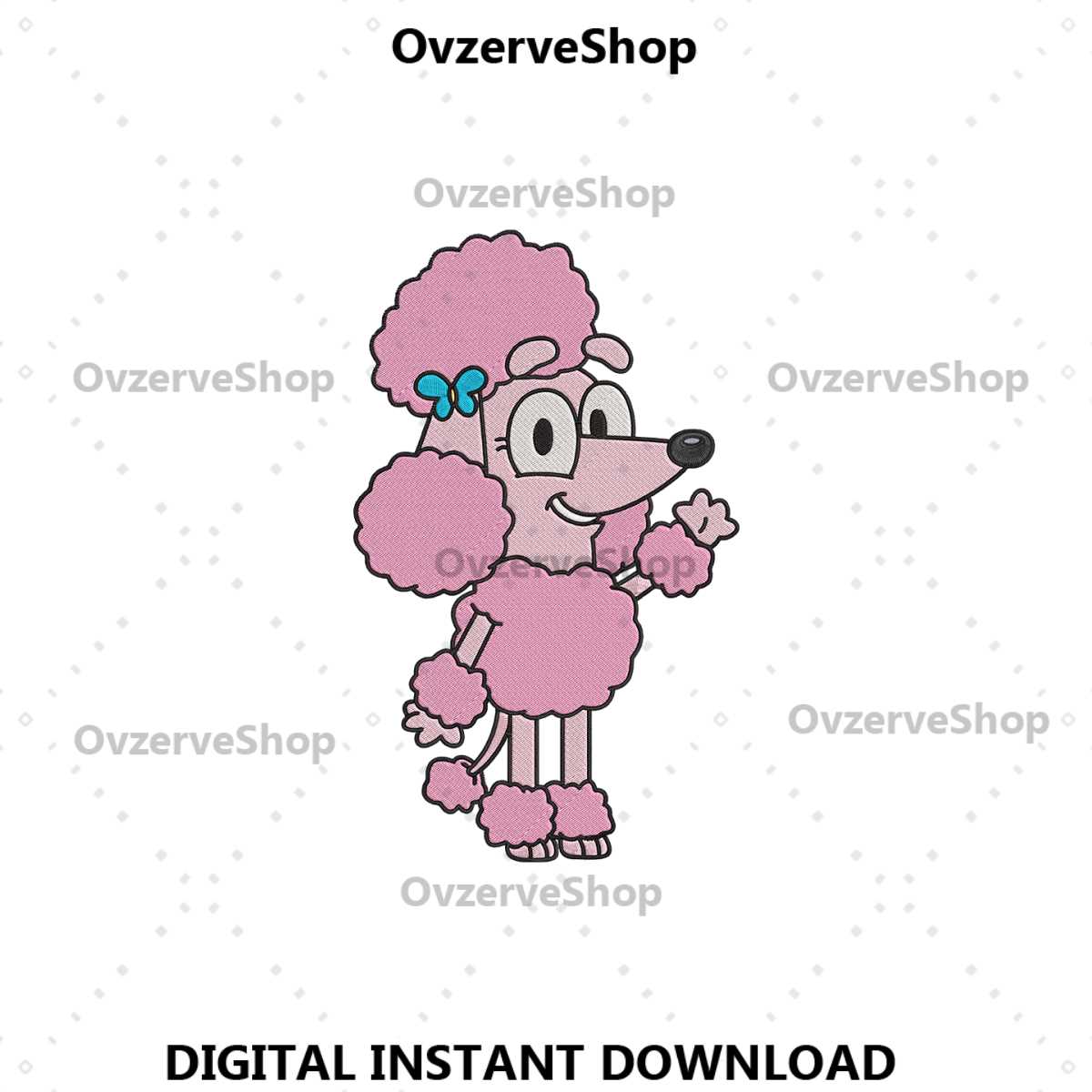 Coco Bluey Embroidery File, Coco Bluey Character Embroidery | Inspire ...
