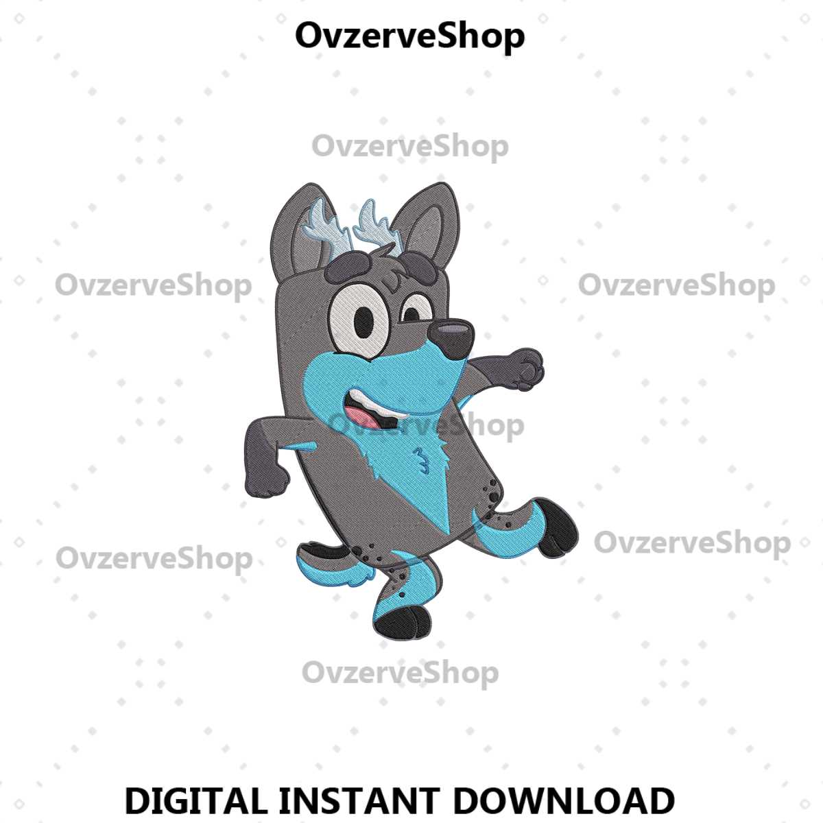 Bluey Cartoon Embroidery Files, Bluey Characters Embroidery | Inspire ...