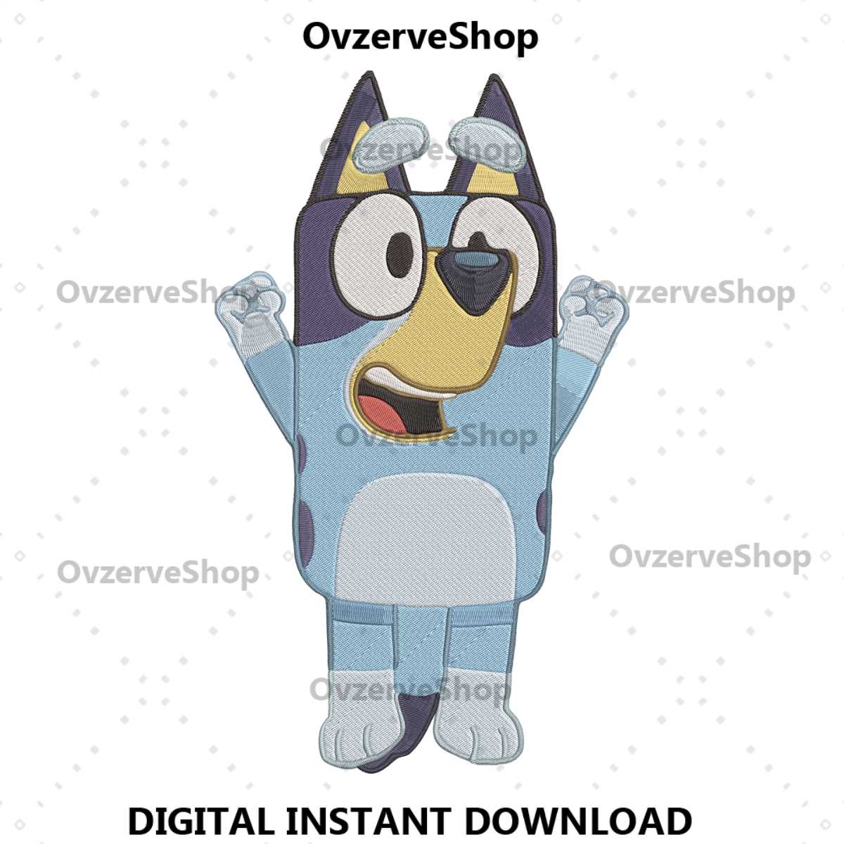 Bluey Embroidery File, Bluey Cartoon Character Machine Embro | Inspire ...