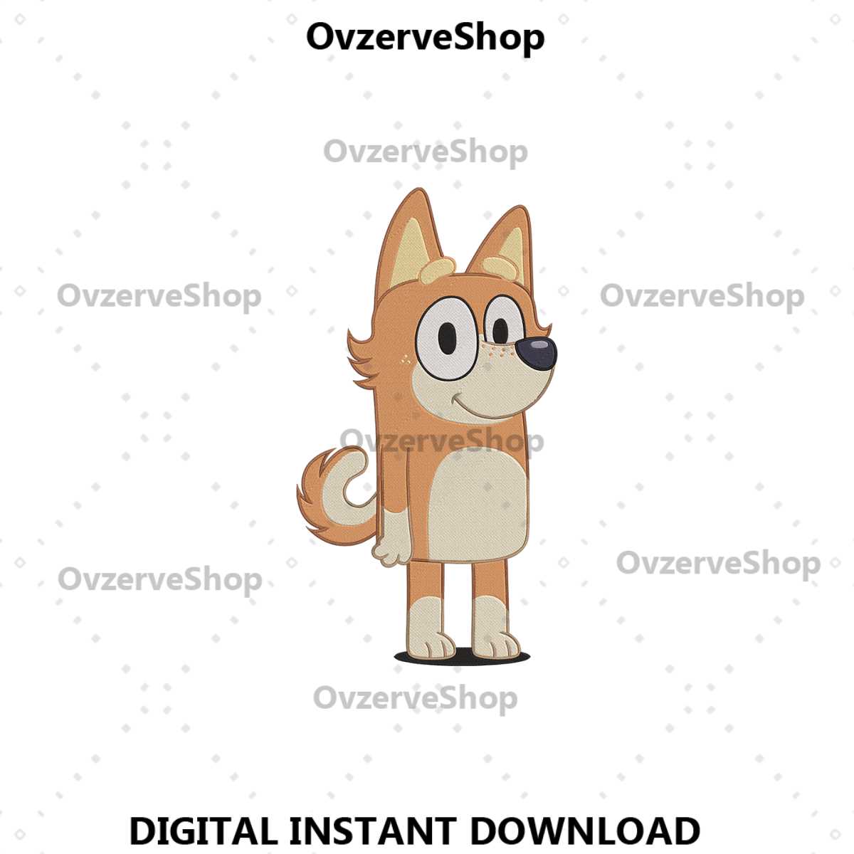 Chilli Bluey Machine Embroidery File, Chilli Mum Bluey Embro | Inspire ...