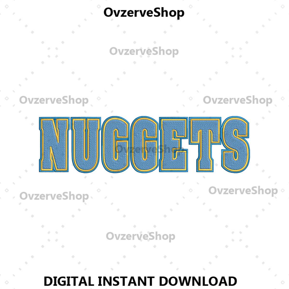 NBA Denver Nuggets Embroidery Files Digital Instant, Denver | Inspire ...