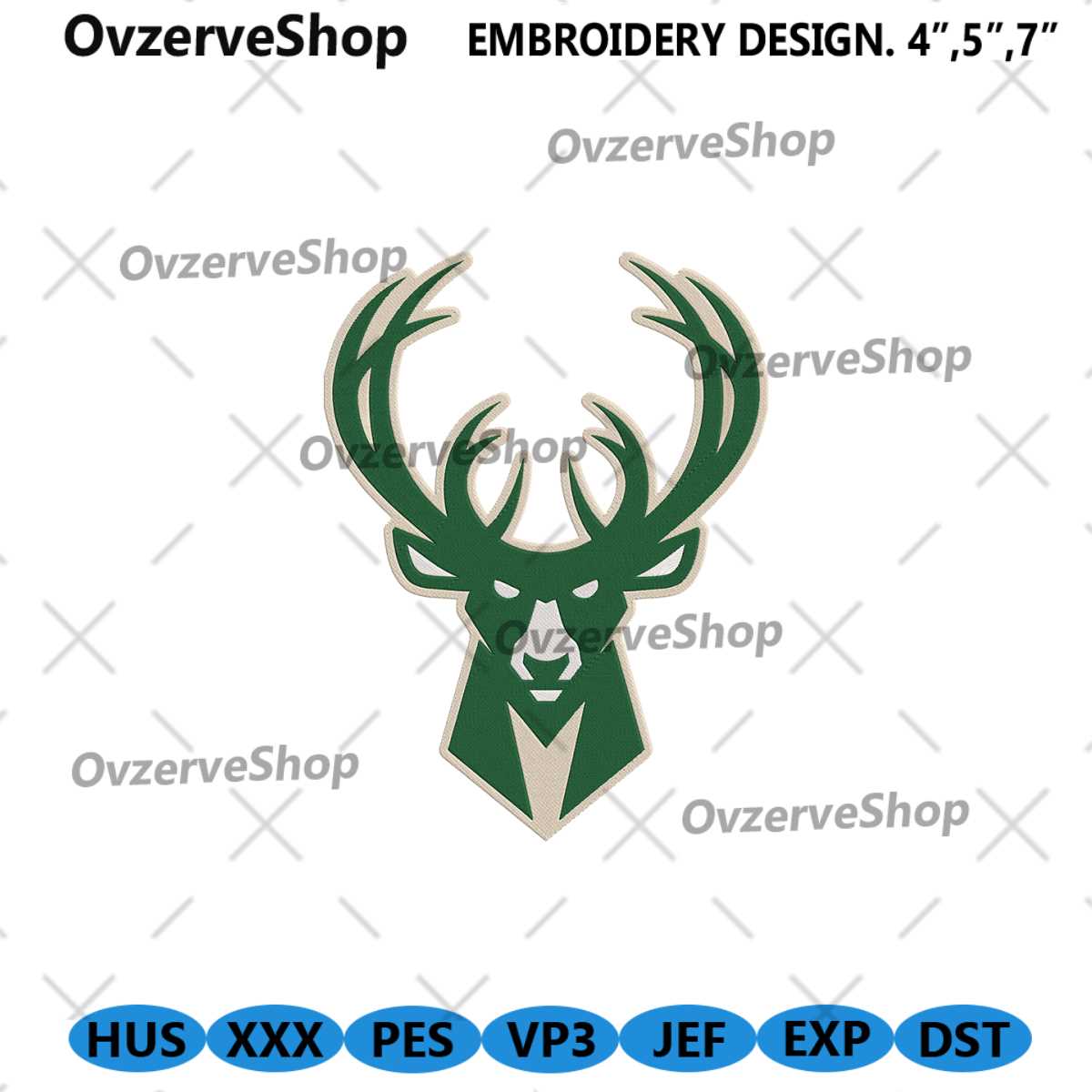 Milwaukee Bucks Logo Wallpaper Embroidery File Design, Milwa | Inspire ...