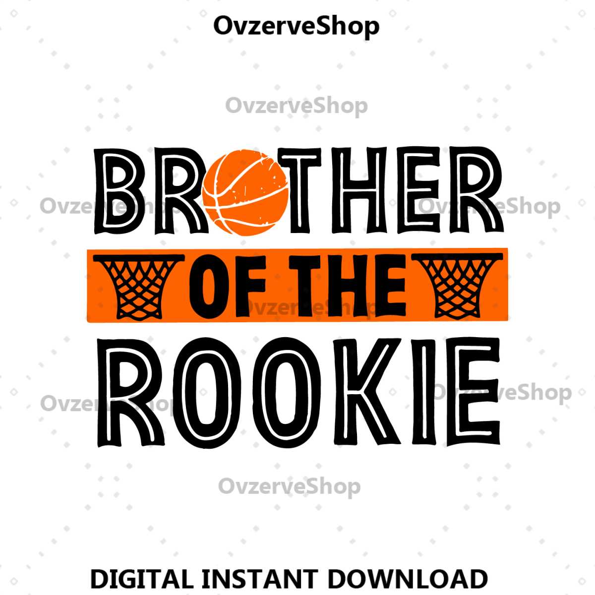 Brother Of The Rookie Svg, Basketball Svg, Basketball Brothe | Inspire ...
