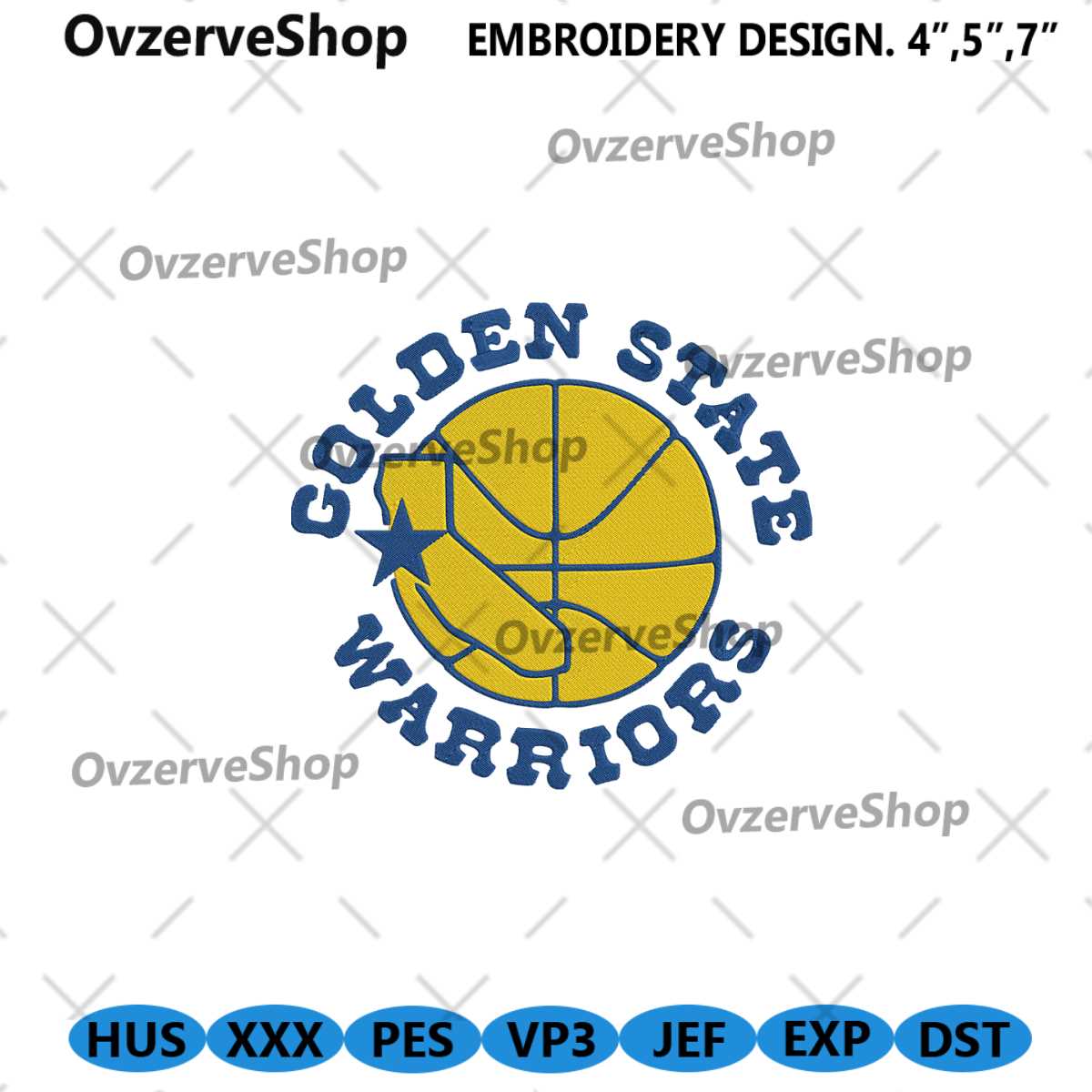 Golden State Warriors Logo Embroidery Designs, Golden State | Inspire ...