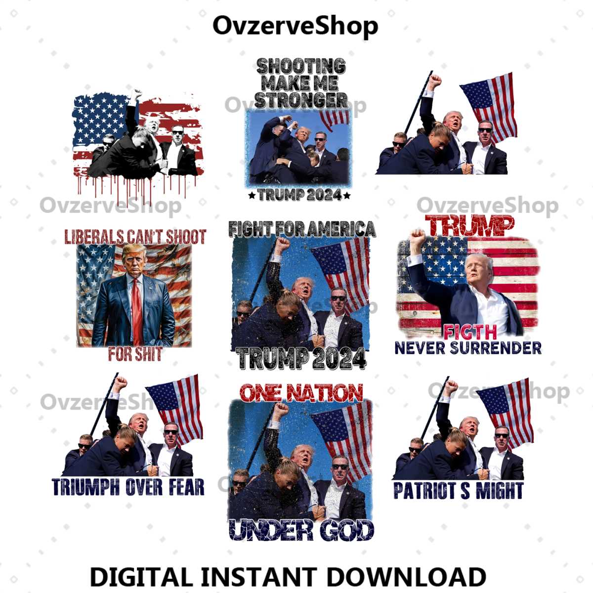 Bundle Trump Fight Png, Trump 2024 Png, Trump Shot Png, Trum | Inspire ...