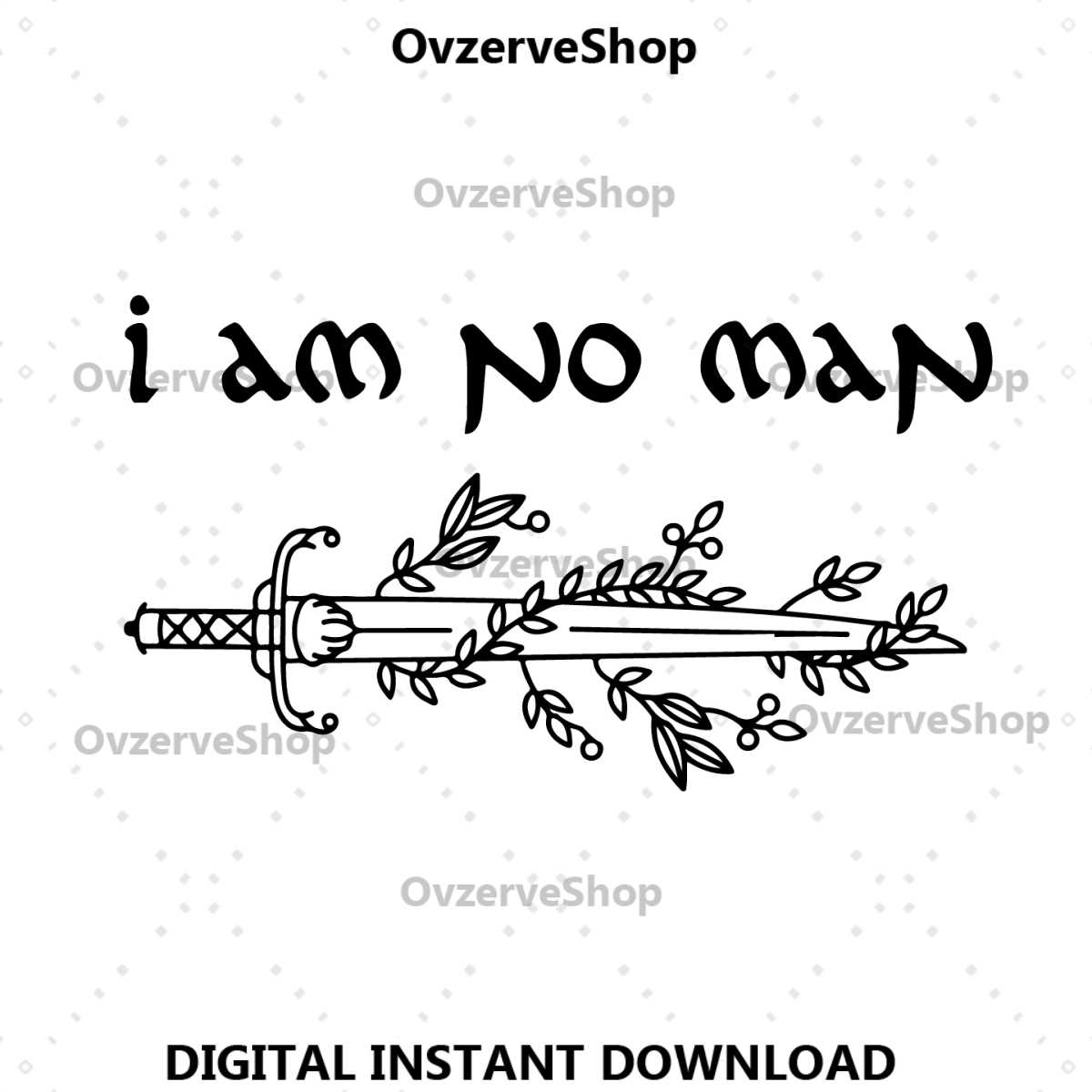 I Am No Man Svg, Fantasy Merch Svg, Reading Fandom Svg, Lite | Inspire ...