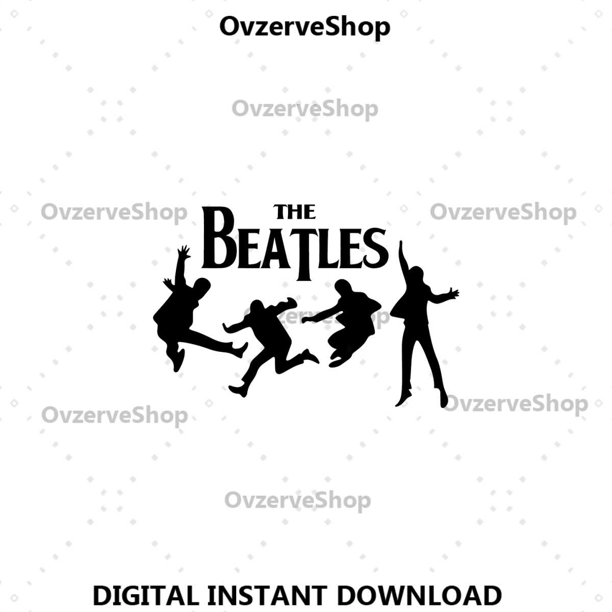 The Beatles Svg, The Beatles Silhouette Svg, Rock Band Cricu | Inspire ...