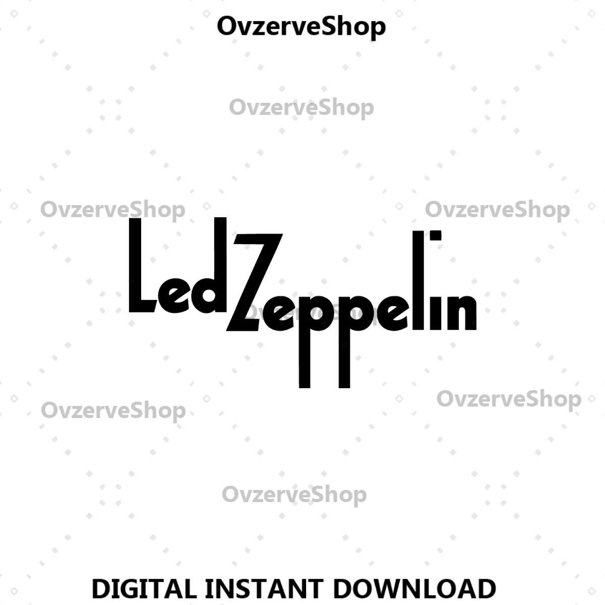 Led Zeppelin Svg, Led Zeppelin Logo Svg, Led Zeppelin Wordma | Inspire ...
