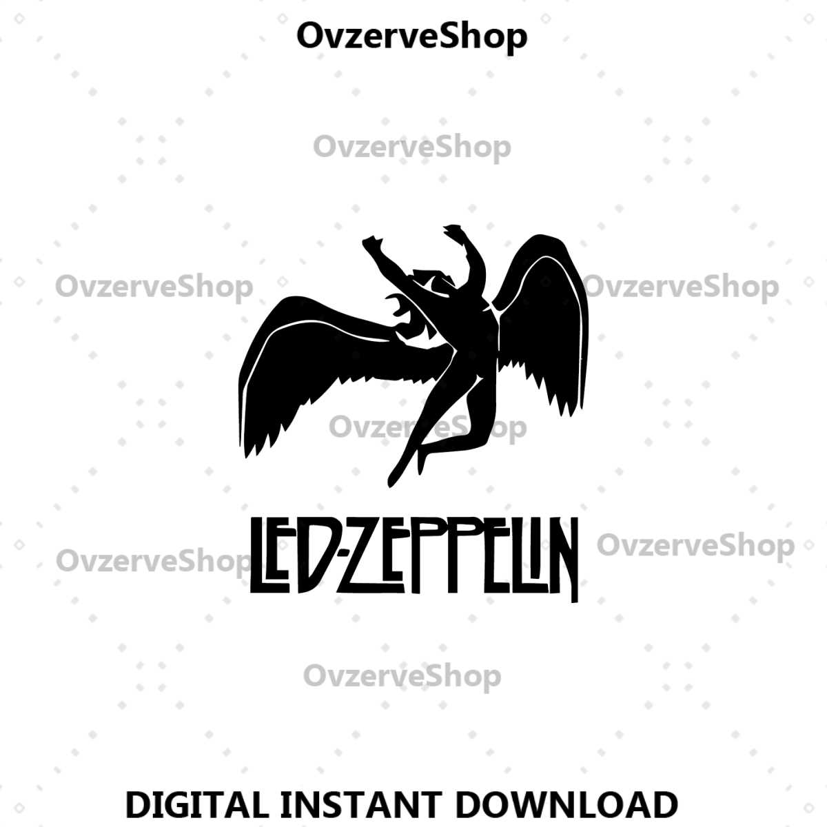 Led Zeppelin Svg, Led Zeppelin Swan Song Svg, Led Zeppelin S | Inspire ...