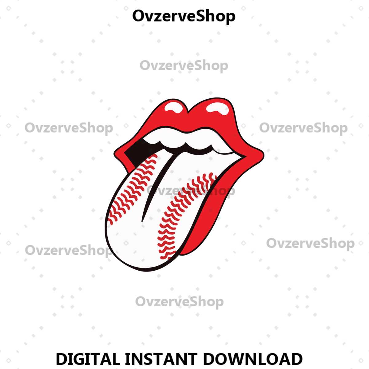 Sports Tongue Svg, Baseball Tongue Svg, Sports Lips Svg, Bas | Inspire ...