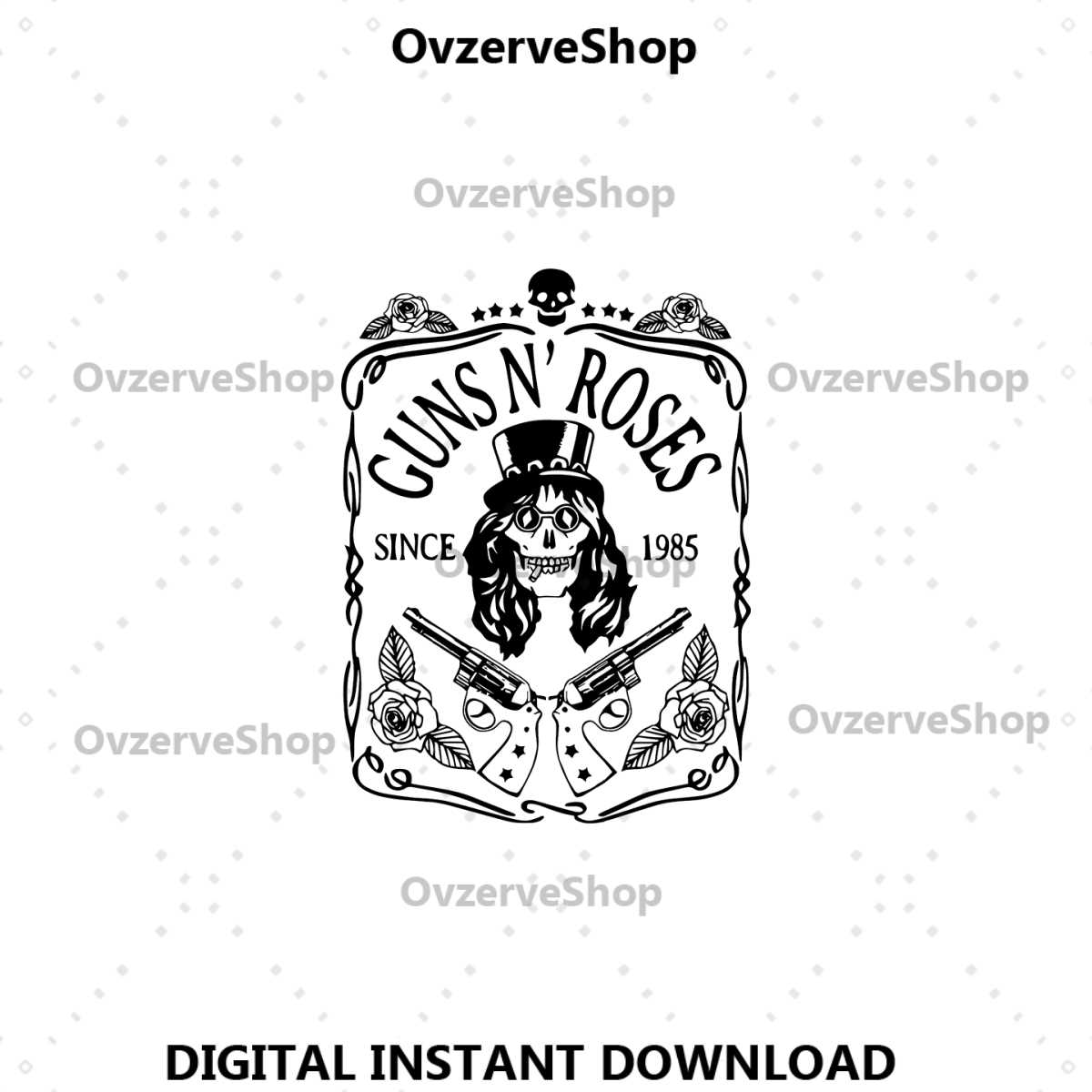 Gun N Rose Poster Svg, Gun N Rose Svg, Gun N Rose Band Svg, | Inspire ...