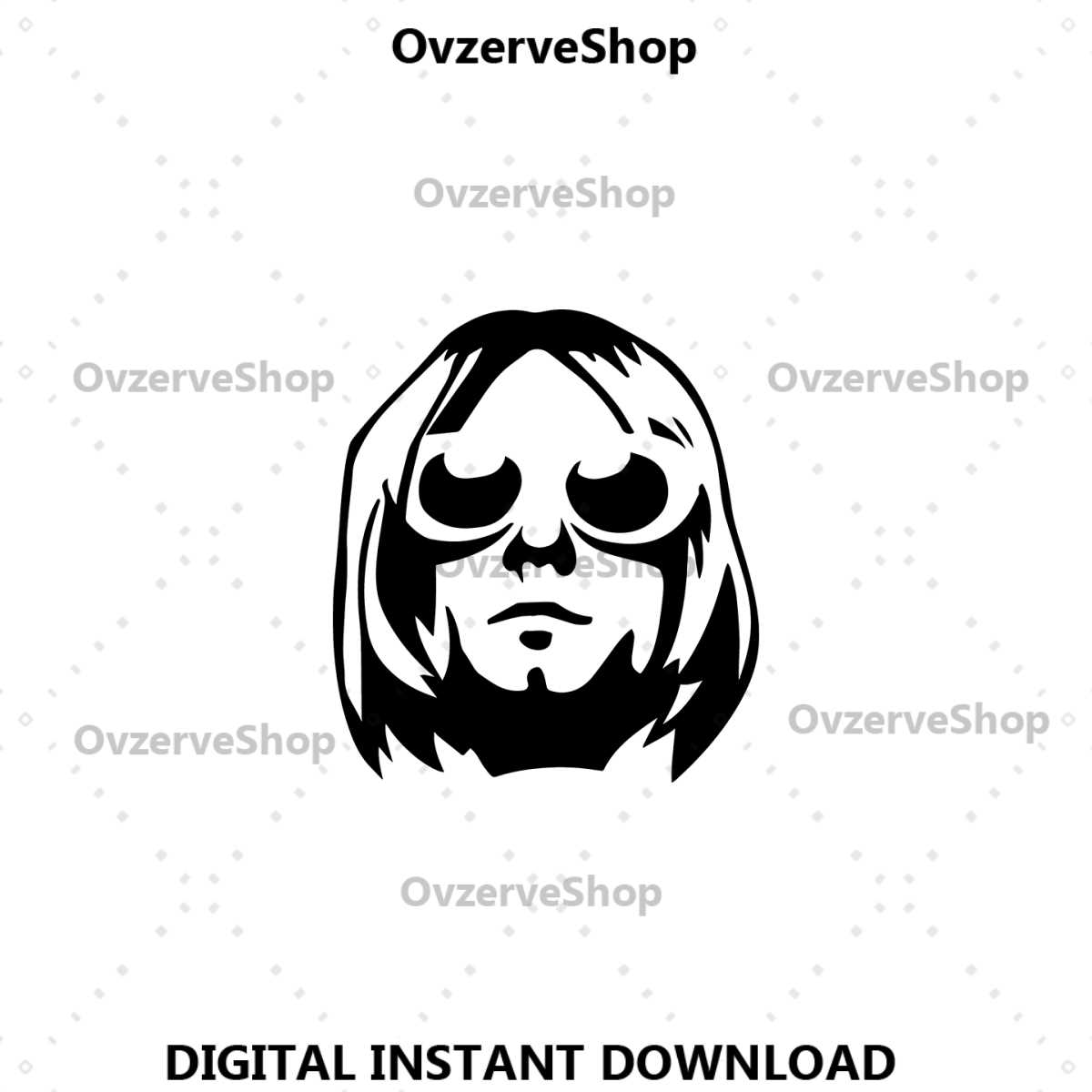 Kurt Cobain Svg Nirvana Kurt Cobain Svg Nirvana Svg Rock Inspire