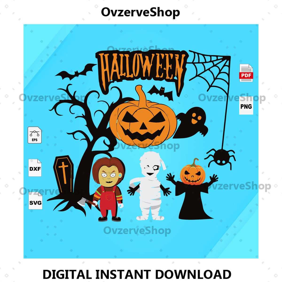 Halloween bundle svg, Halloween svg, Halloween vector clipar | Inspire ...