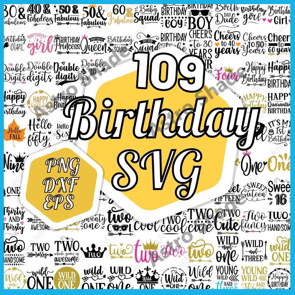 Happy birthday svg bundle hand lettered, birthday svg, birth | Inspire ...
