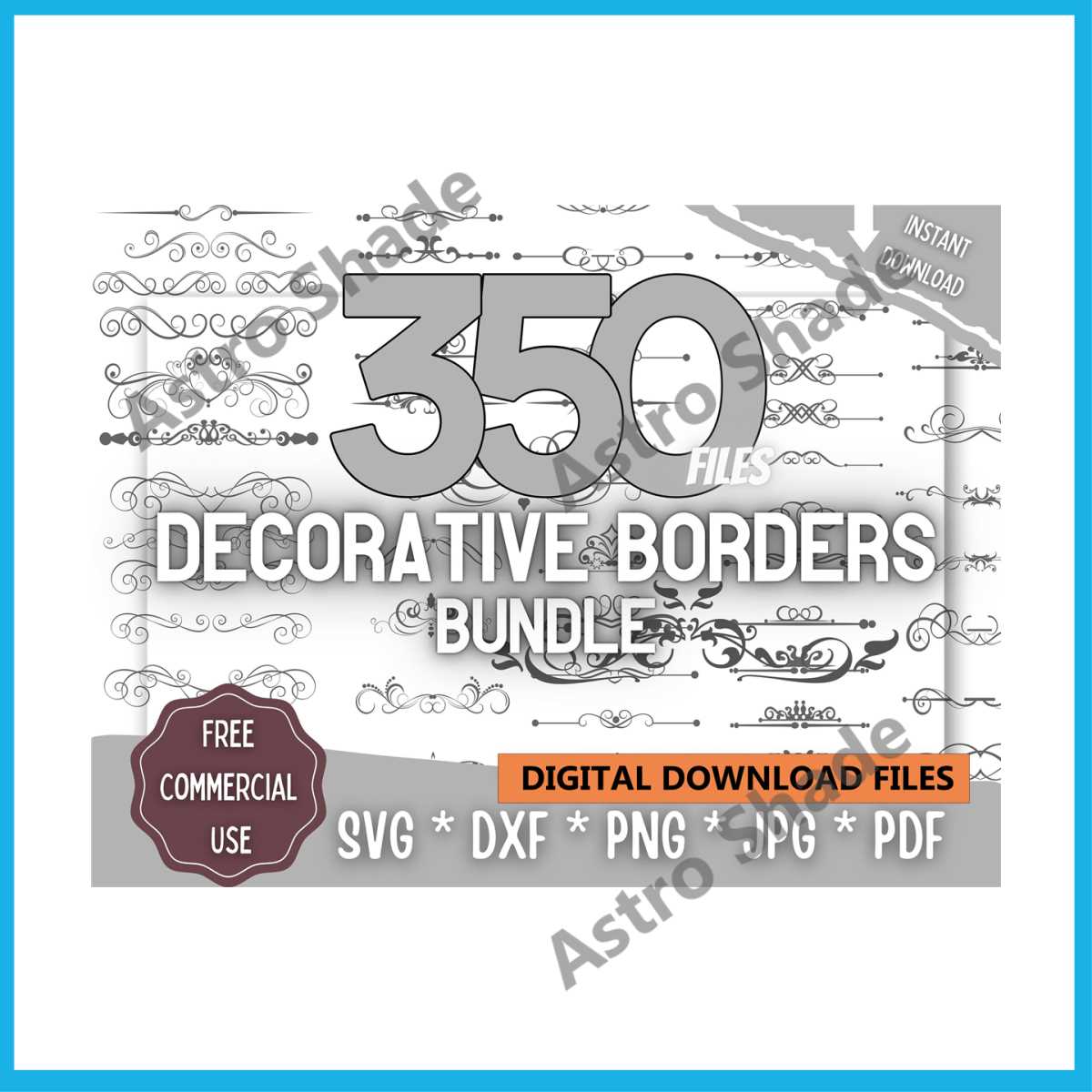 Decorative Borders SVG Bundle For Cricut, CNC, Laser, etc Cr | Inspire ...