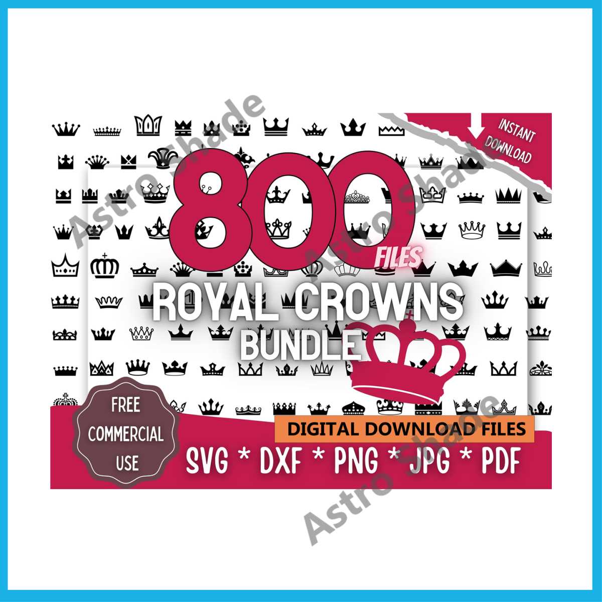 Royal Crowns SVG Bundle For Cricut, CNC, Laser, etc Creative | Inspire ...