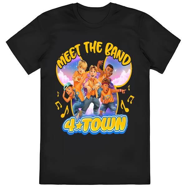 4 Town Turning Red Boy Band Cute Cartoon Funny Panda Red T-S - Inspire ...