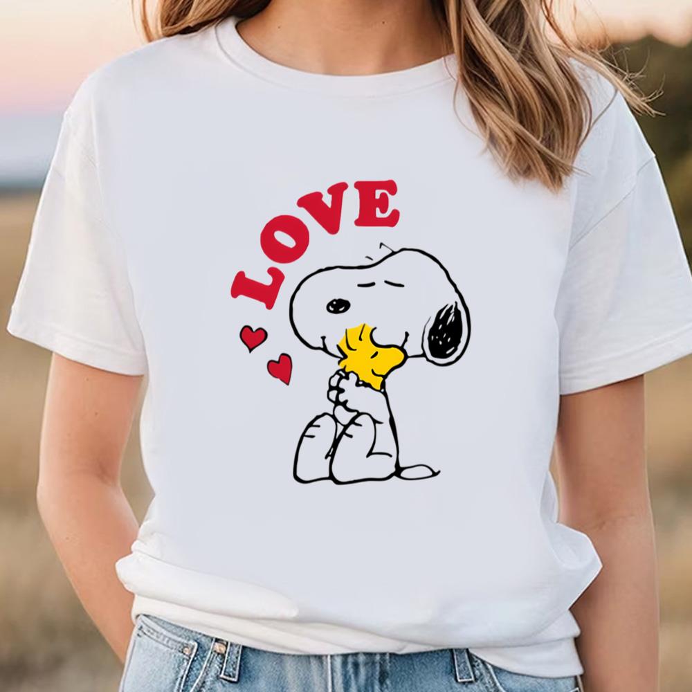 Snoopy Peanuts Love Woodstock Valentine Shirt | Inspire Uplift