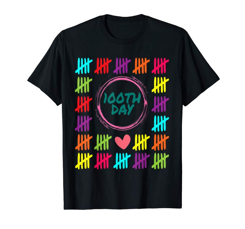 Adorable 100th Day One Hundred Days Of School Design T-Shirt - Inspire ...