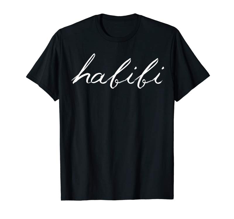 Adorable Habibi My Love Arabic English Script T-Shirt - Inspire Uplift