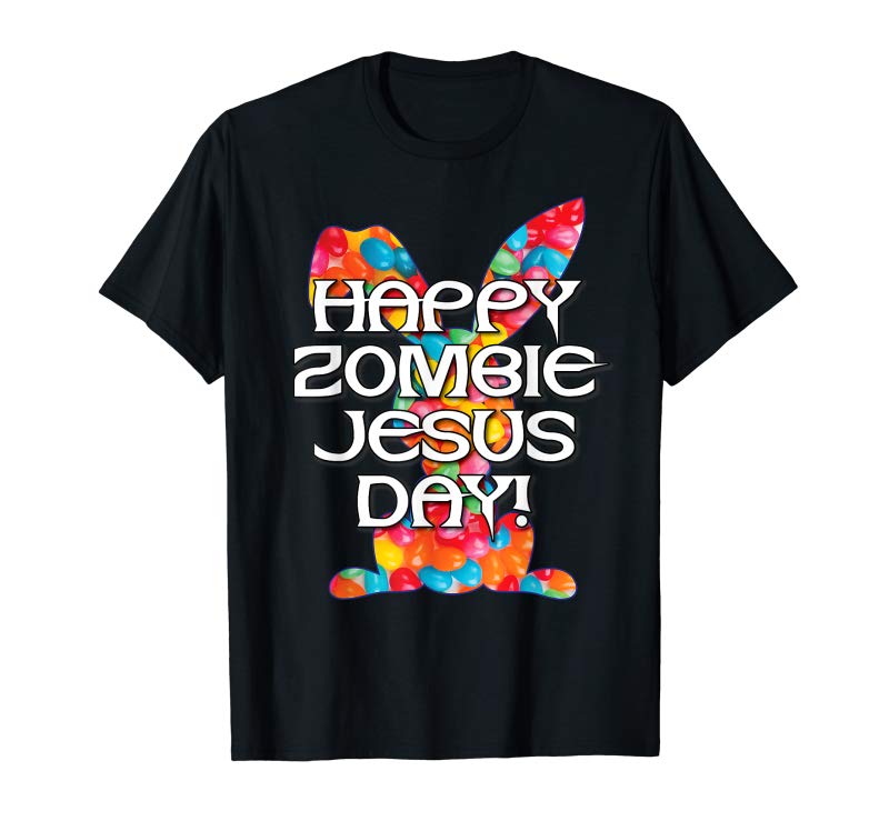 Adorable Happy Zombie Jesus Day Easter Bunny T-shirt | Inspire Uplift