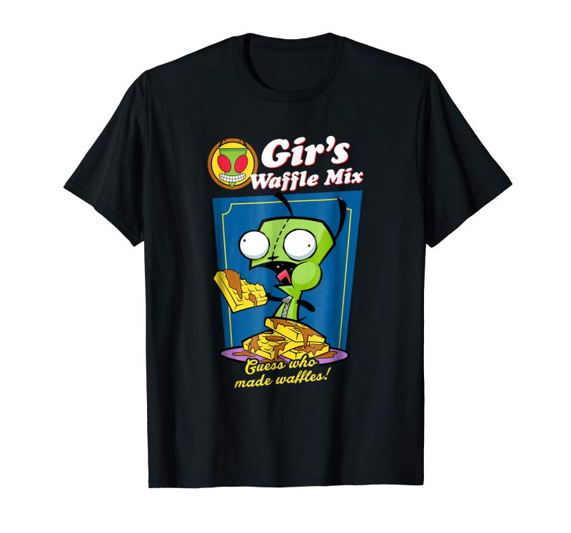 Adorable Invader Zim Girs Waffle Mix Graphic T-Shirt | Inspire Uplift