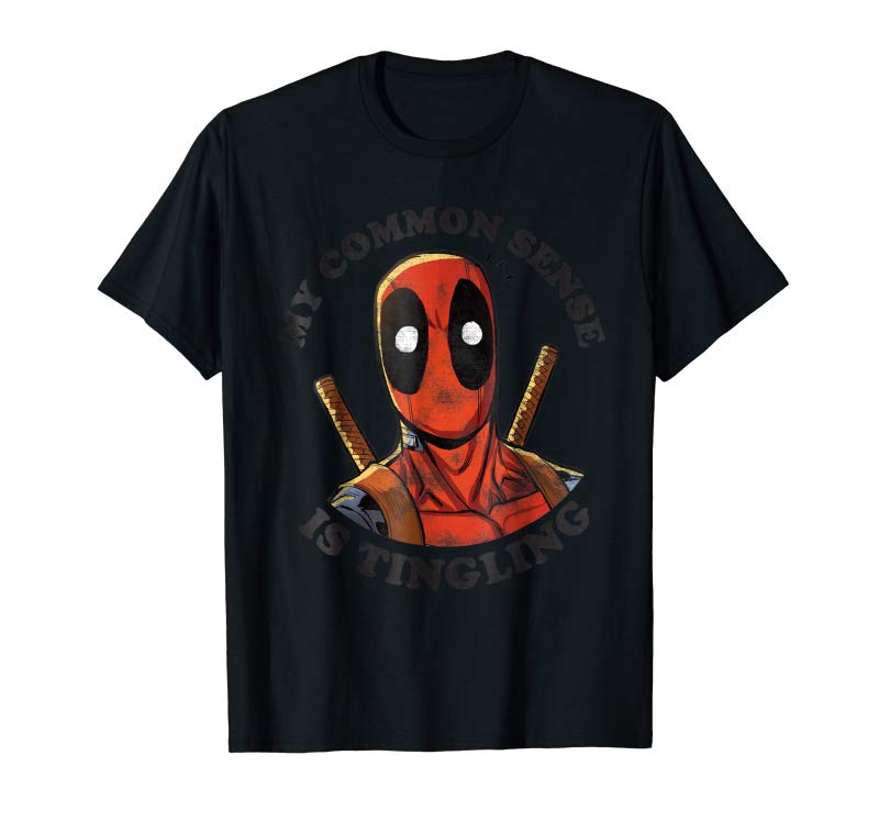 Adorable Marvel Deadpool Common Sense Is Tingling Graphic T- | Inspire ...