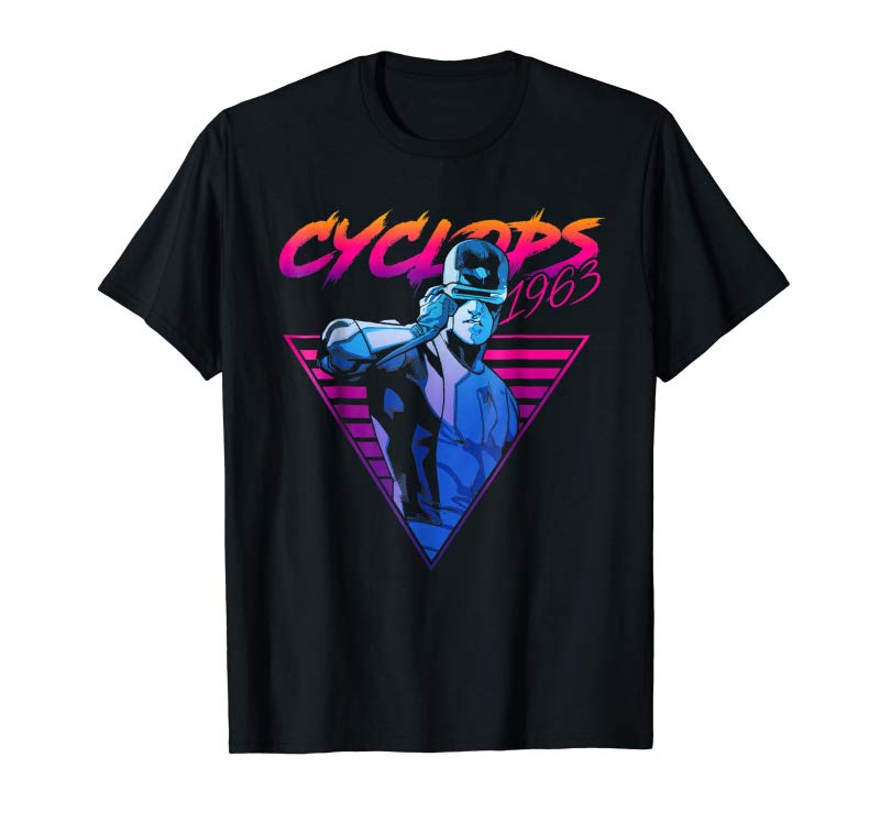 Adorable Marvel X-Men Cyclops Retro Neon Triangle Graphic T- | Inspire ...