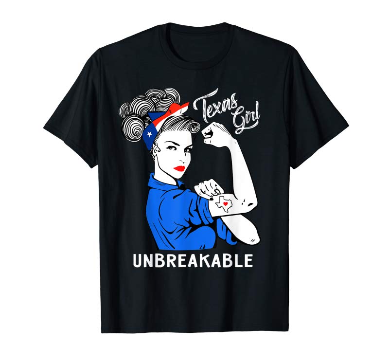 Adorable Texas Girl Unbreakable T-Shirt Heritage Texas Flag - Inspire ...