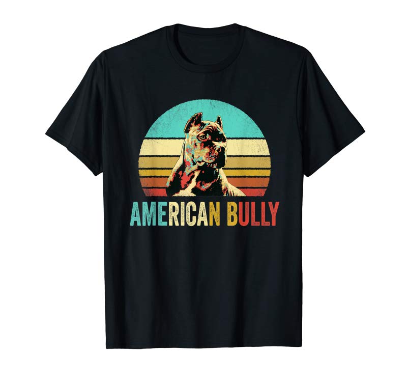 Adorable Vintage American Bully Shirt Dog Sunset | Inspire Uplift